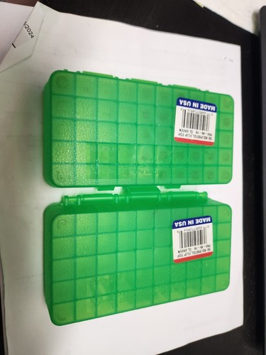 TWO - MTM 50 Round Flip-Top Ammo Box 40/45/10MM Cal Clear Red- P-50-45-16 | eBay