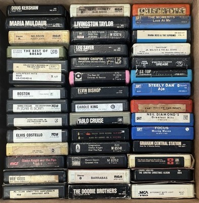 Lot Of 42 Rock 8 Track Cartridges Steely Dan, Marvin Gaye, Bee Gees ...
