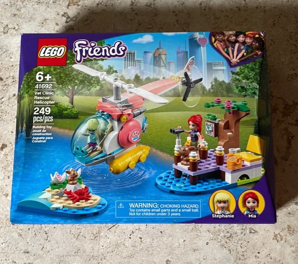 NEW LEGO Friends Rescue Helicopter set 41692 Retired Sealed Has 2 Mini ...
