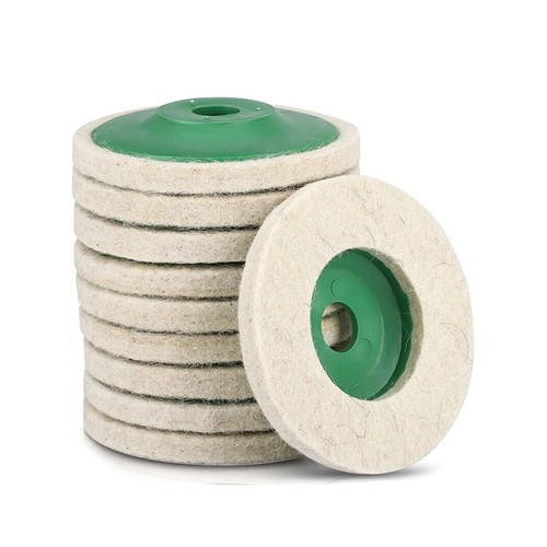 Excellent Results with 4 Inch Wool Buffing Angle Grinder Polishing Disc ...