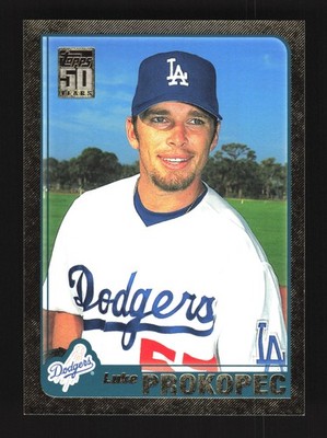 Luke Prokopec Los Angeles Dodgers 2001 Topps Traded Gold #T41 SN /2001 ...