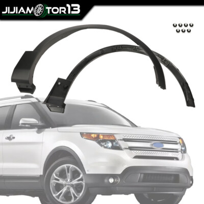 Fit For Ford Explorer 2011-2015 Pair Front Fender Flare Wheel Well Arch ...