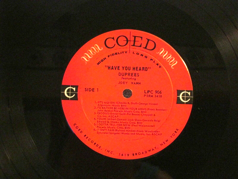 THE DUPREES HAVE YOU HEARD ORIGINAL 1963 RARE COED DOO-WOP EX/EX! | eBay