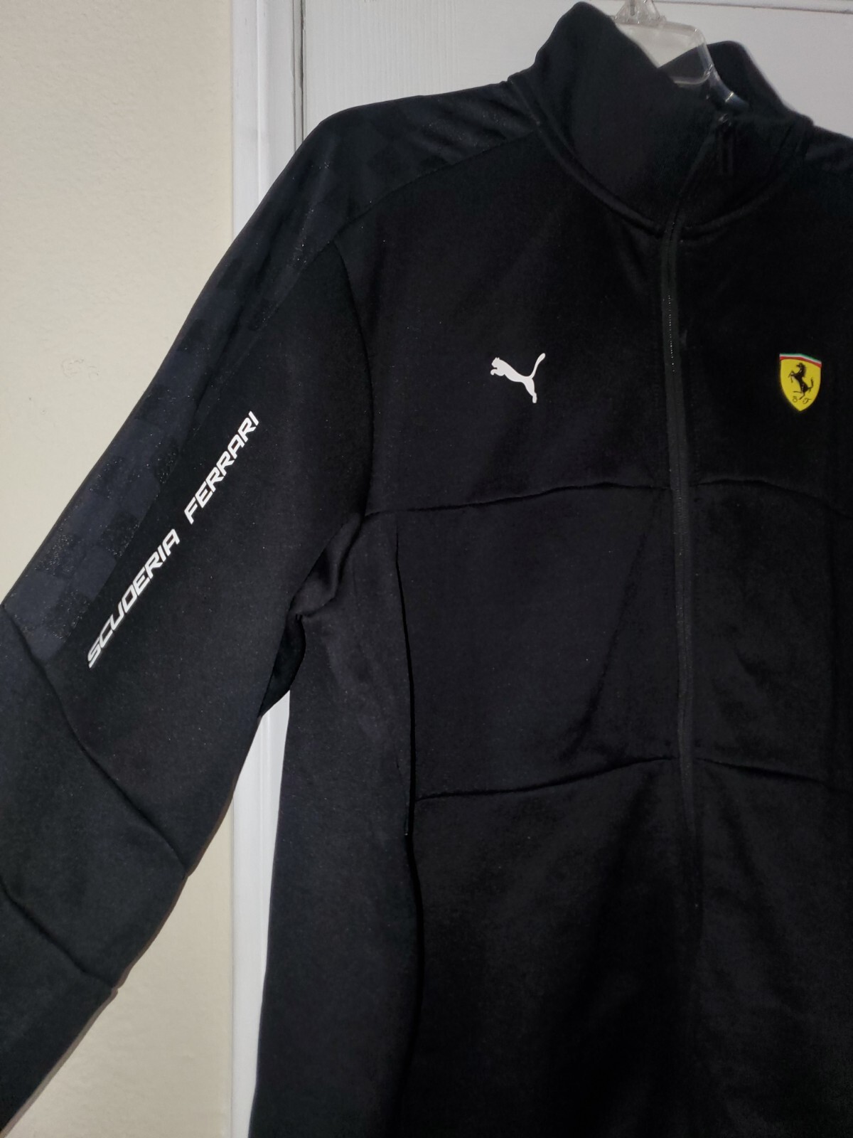 Men Puma Scuderia Ferrari Track Jacket Size 2XL Black - Gem
