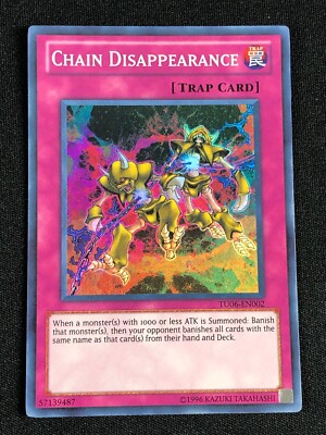 YUGIOH CHAIN DISAPPEARANCE TU06-EN002 SUPER NM | eBay