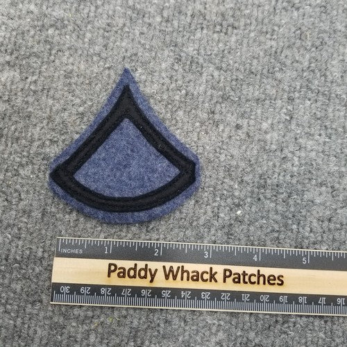 US ARMY PRIVATE FIRST CLASS Rank Patch Blue Wool - West Point Single | eBay