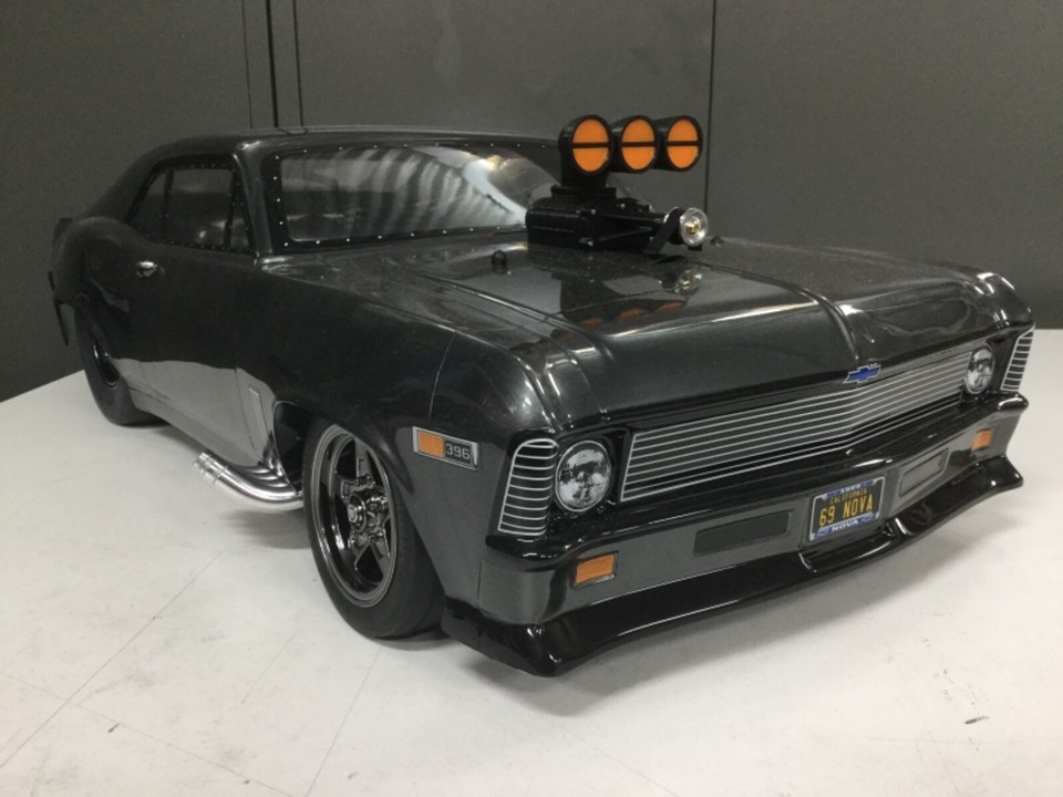 Custom nitro rc no prep drag car with working turbo or zoomie style ...