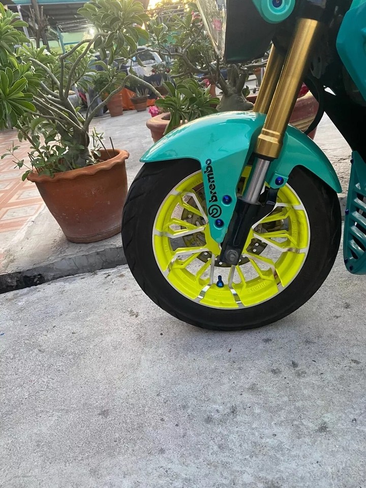 2013-2019 Honda Grom MSX125 SF 12" Front Rear Wheels Rims | Yellow ...
