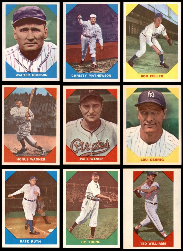 1960 Fleer Baseball Greats Complete Set - Premier 7.5 - NM+ | eBay