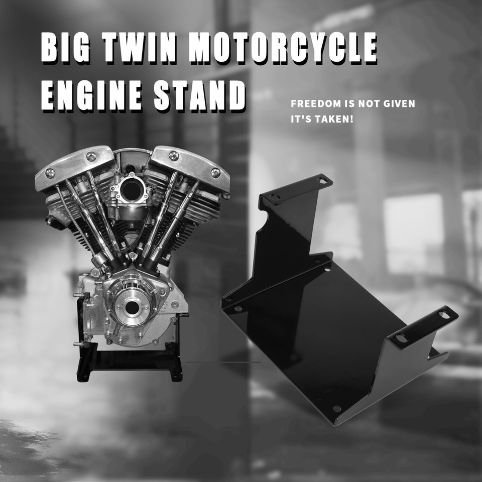 Steel Engine Stand Mounting Bracket for Harley Big Twin EVO Dyna 1936 ...