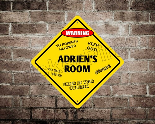*Aluminum* Adrien's Room Kids Room Door 12"x12" Metal Novelty Sign | eBay