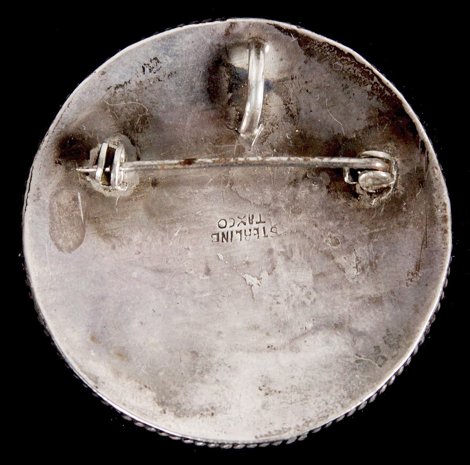 Vintage Mexican Taxco Sterling Silver Pendant Jewelry Aztec Ozomatli ...