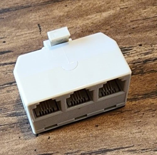 RJ11 3 Way Telephone Phone Line Splitter Adapter Connector Modular ...