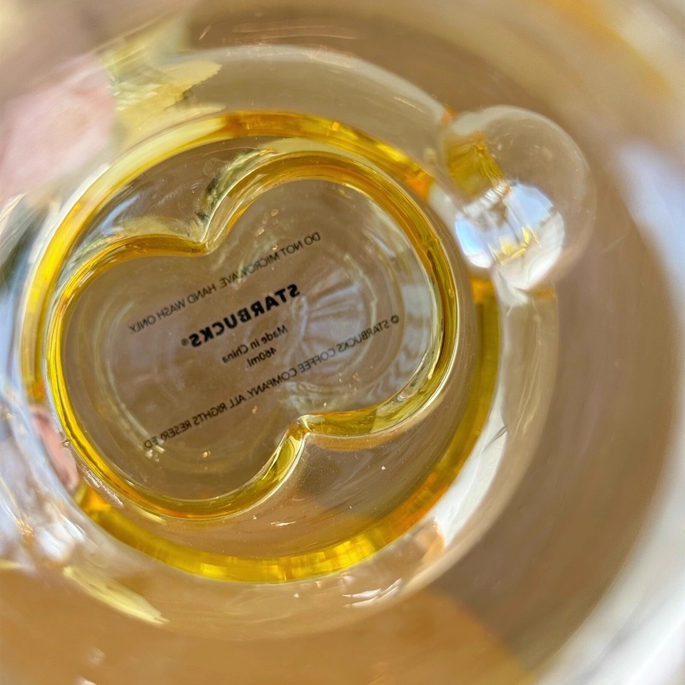 2025 China Starbucks Fruit Series 15oz Bear With Lemon Cap Glass Straw Cup Gifts | eBay