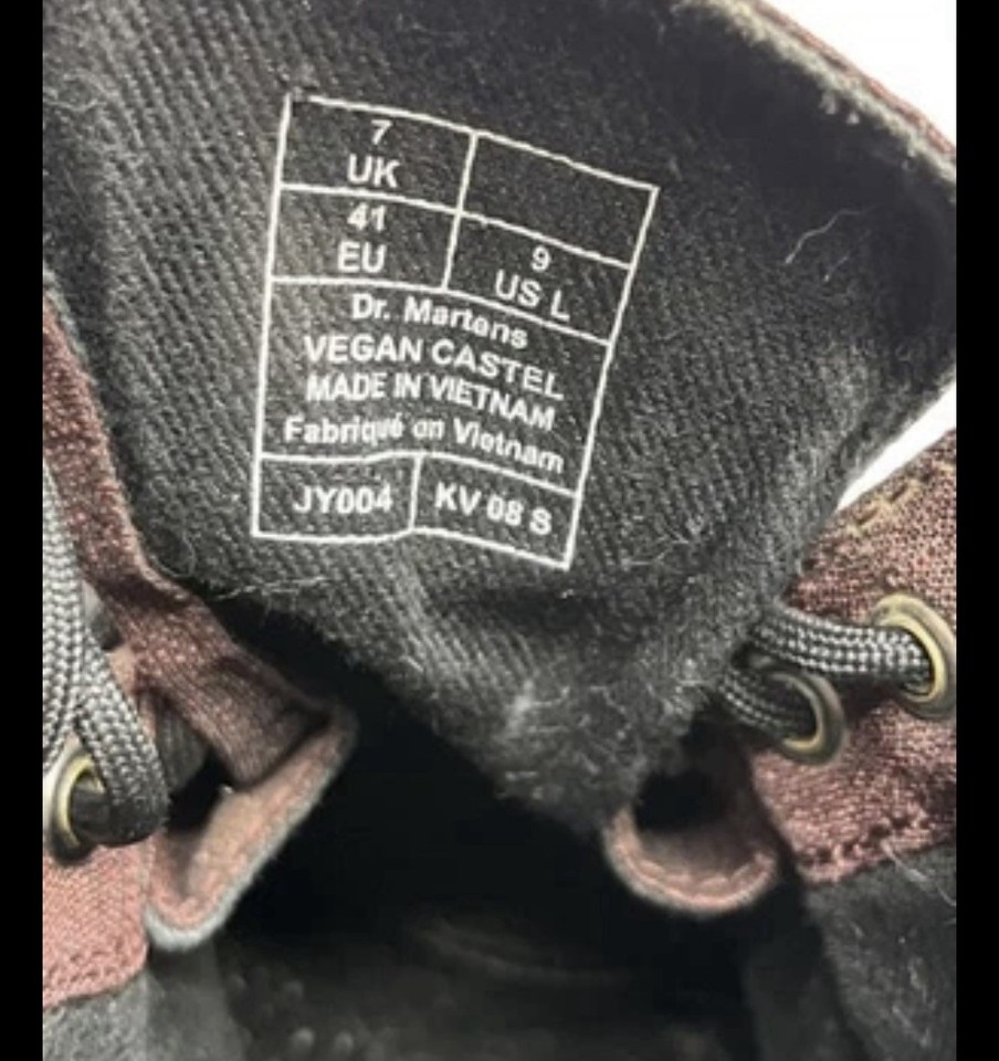 Dr. Martens Doc Martins Combs Purple Combat Boots Men’s 8 Women’s 9 🔥 ...