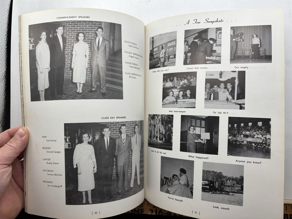 1958 Red Bank Tennessee High School Annual Yearbook Segregated ...