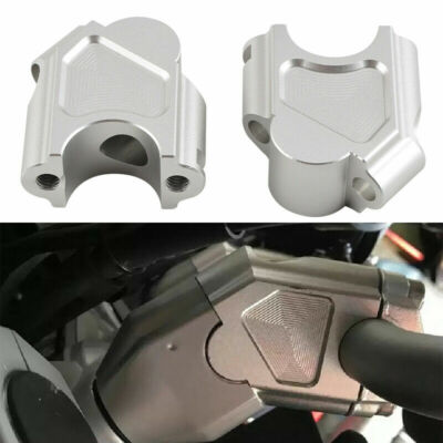 2x CNC Handlebar Risers Clamp Raised Extend Mount for BMW F800GS F800GT ...