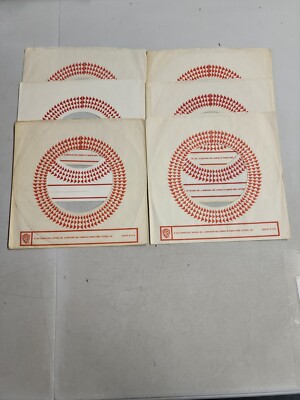 45 RPM 7" RECORD SLEEVES CO. SLEEVE 6 PACK SEE PHOTOS - Warner Bros ...