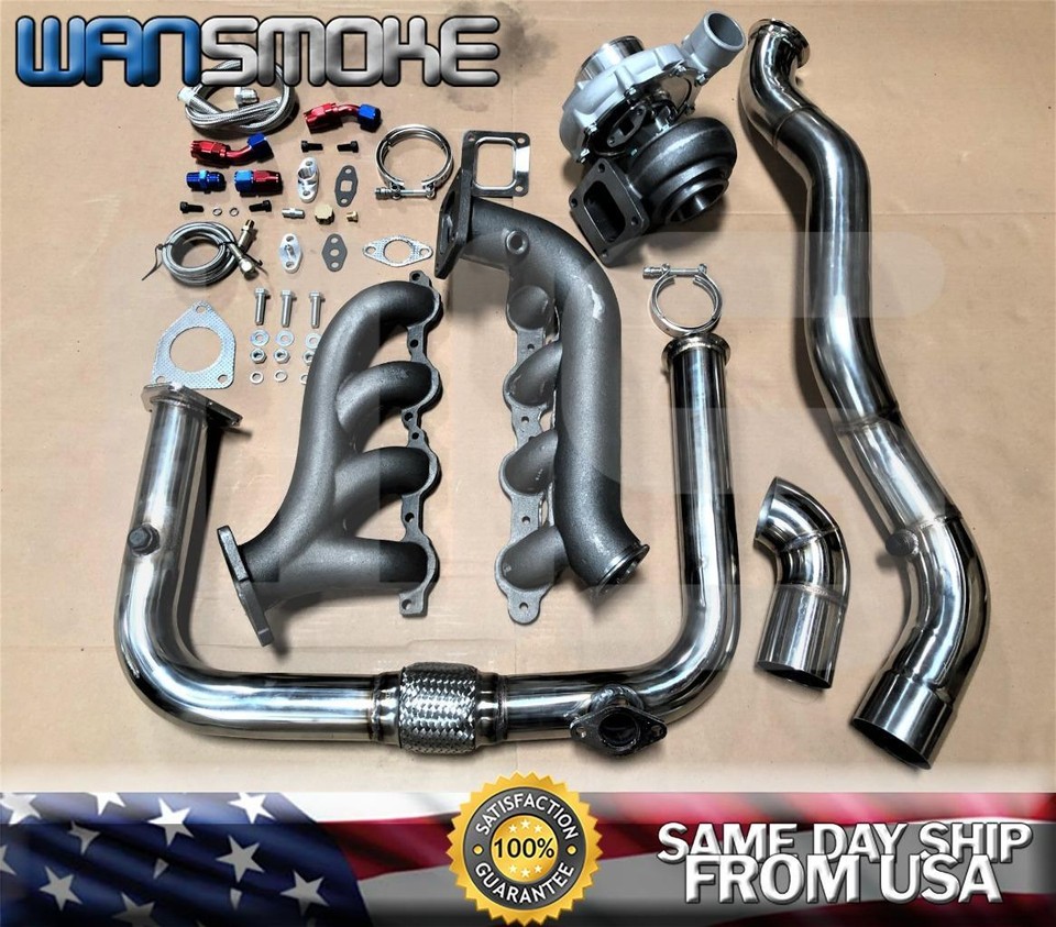 T76 Turbo Kit V8 LS LS1 LS2 LS3 LS6 for Silverado Sierra 4.8 4.8 5.3 6. ...
