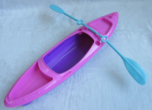 Mattel/Barbie Kayak~Pink and Purple Boat with Blue Paddle~2021 | eBay