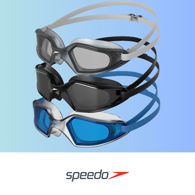 SPEEDO HYDROPULSE ADULT SWIMMING GOGGLES UNISEX ANTIFOG UV LENS (MIRROR ...