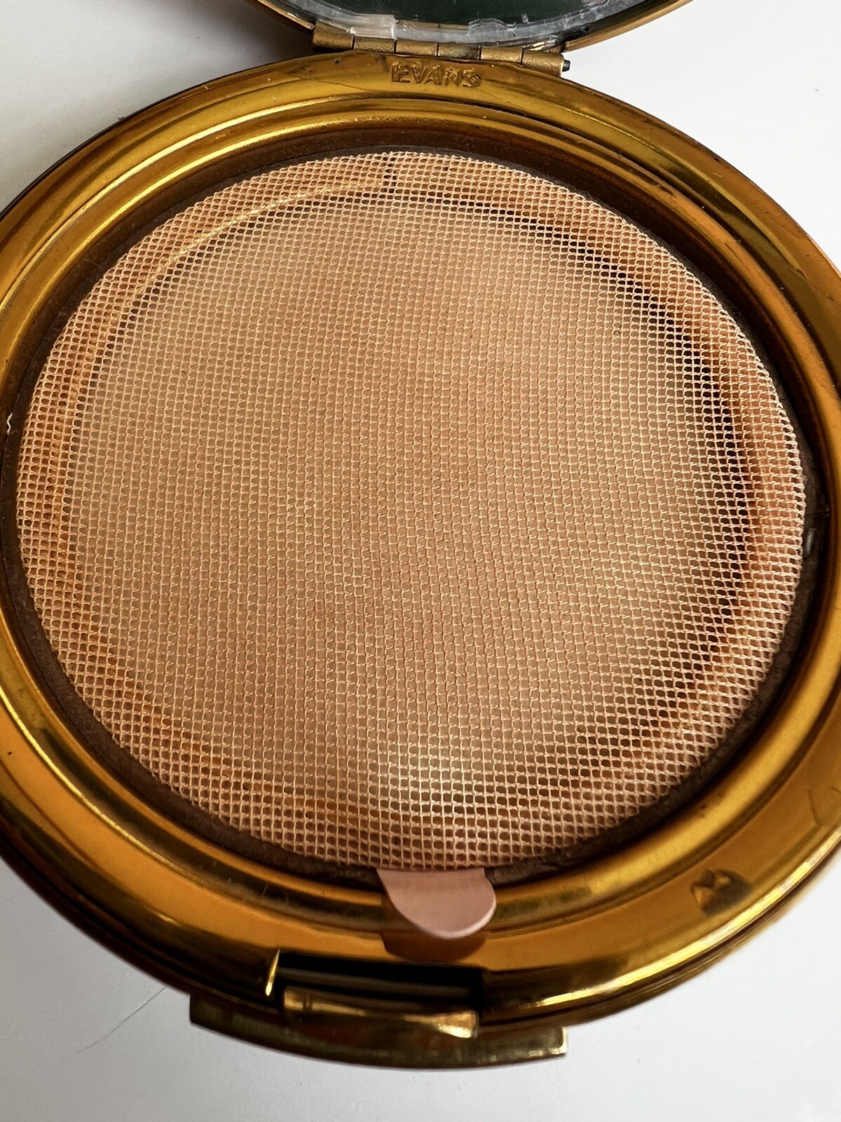 FABULOUS VINTAGE MULTI COLORS JEWELED TOP EVANS COMPACT UNUSED ...