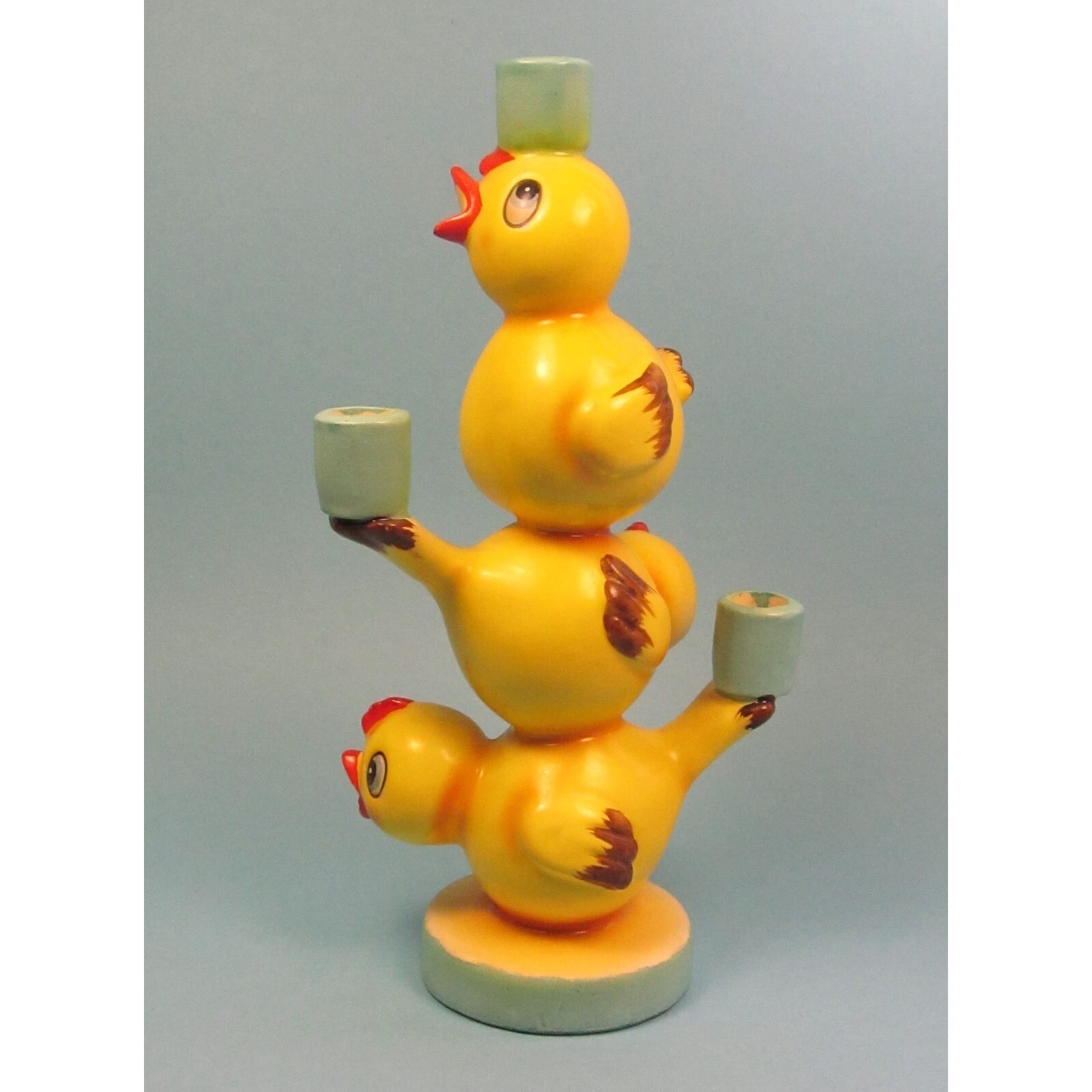 Holt Howard Anthropomorphic Chick Stack Totem Figurine Candle Holder ...