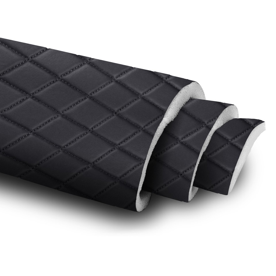 63" Quilted Vinyl Fabric Leatherette Car Headliner Upholstery 6mm Foam ...