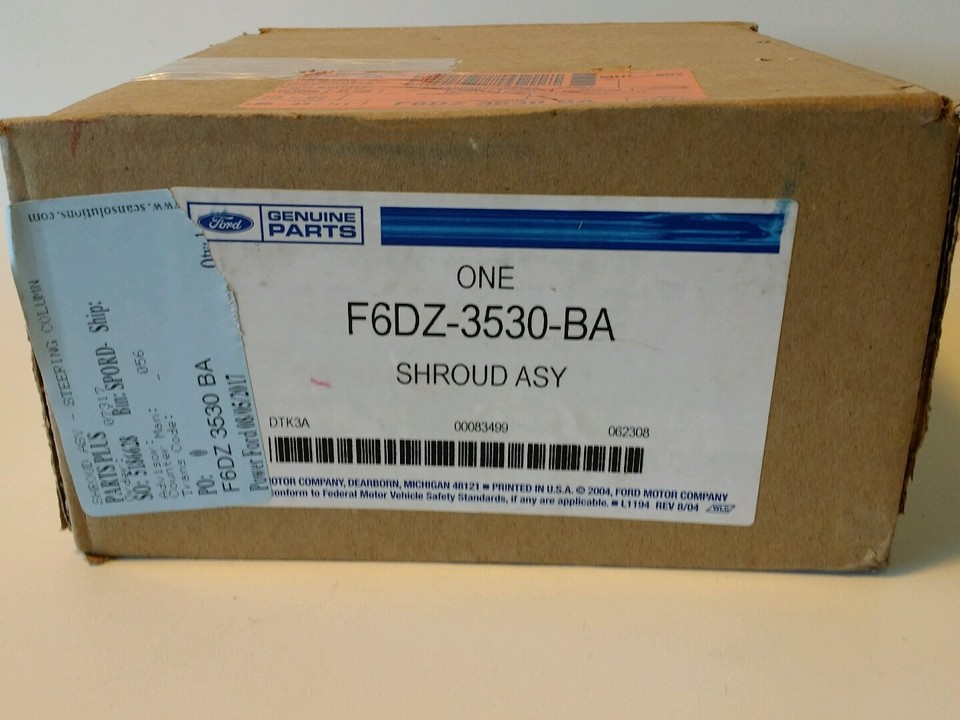 NEW 03 FORD TAURUS Steering Column cover Shroud Assembly Parchment ...