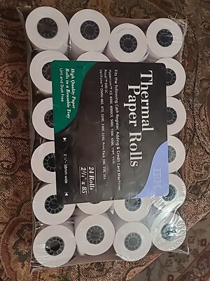 New ! 24 PK IBM Thermal Paper Rolls 2 1/4" X 85' BPA Free Cash Register ...