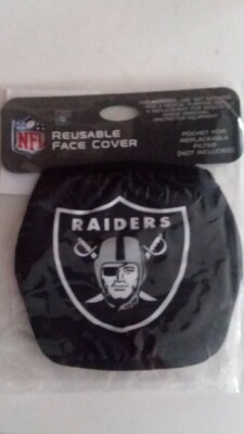 Brand New NBA Officially Licensed Las Vegas Raiders Reusable Face Mask ...