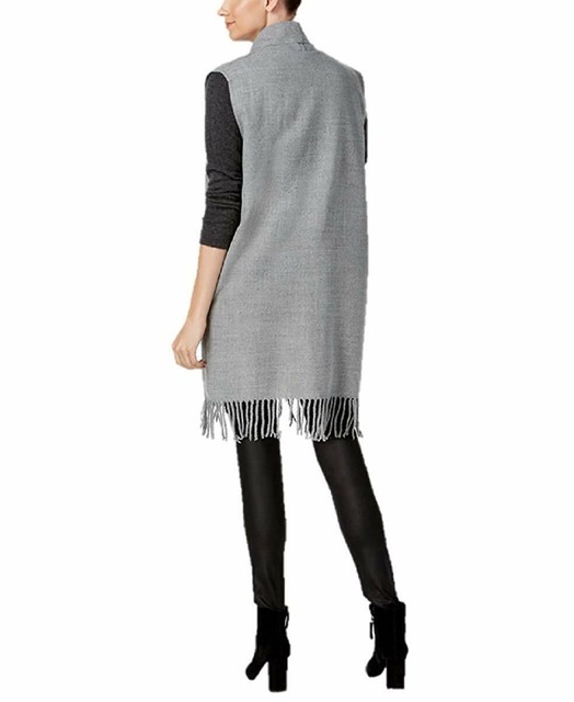 Cejon Womans Milanese Heathered Woven Vest C74444 Grey - Size S/m for ...
