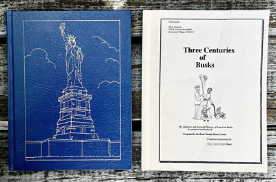BUSK/BUSKE FAMILY HISTORY: TWO OOP BOOKS COVERING THE FAMILY NAME AND ...