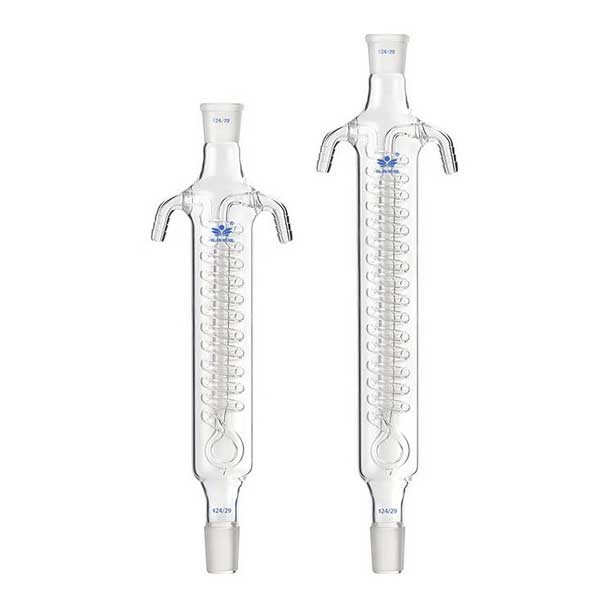 200mm 300mm Coil Graham Condenser Glass Heat Exchanger Laboratory ...