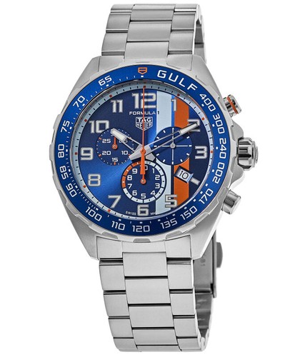 New Tag Heuer Formula 1 X Gulf Special Edition Men's Watch CAZ101AT ...