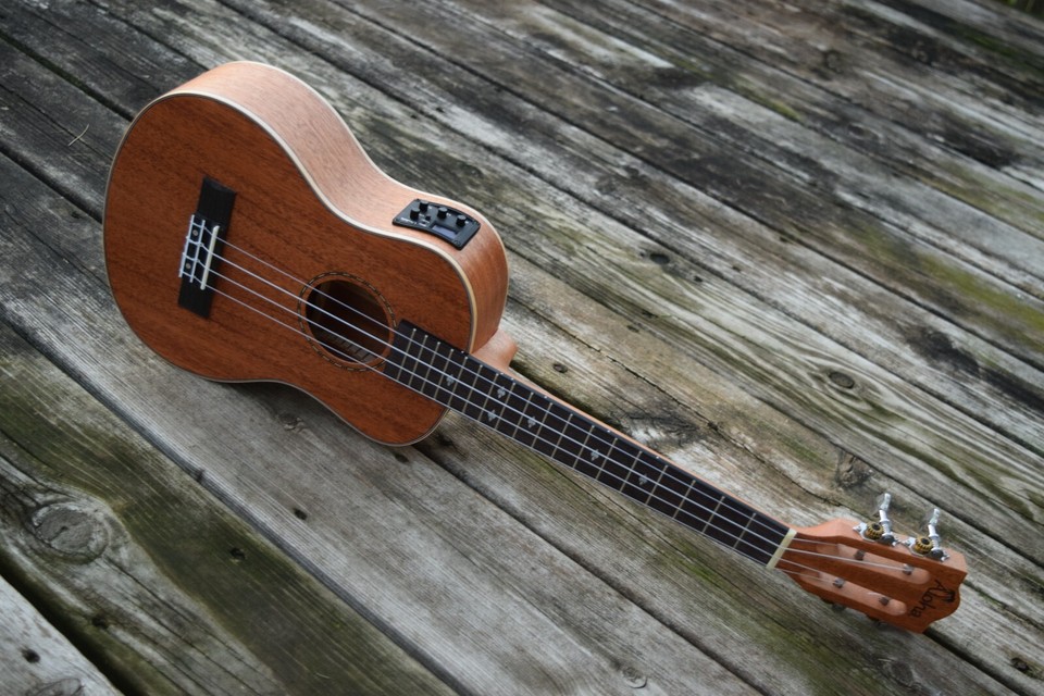Ukulele SOLID TOP Mahogany Soprano, Concert, Tenor, Baritone (Canadian ...