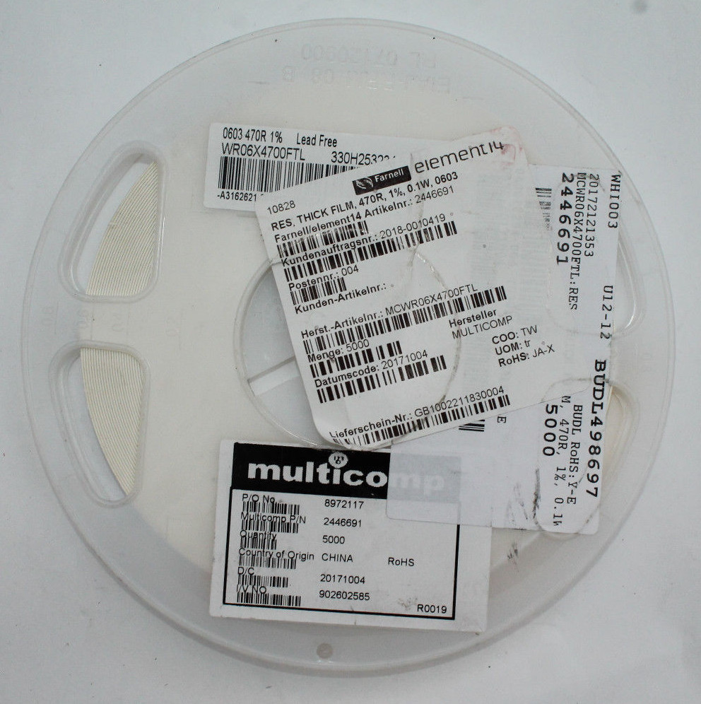 Res Thick Film 470R 1% 0.1W 0603 WR06X4700FTL Resistors Qty 5,000 - New ...
