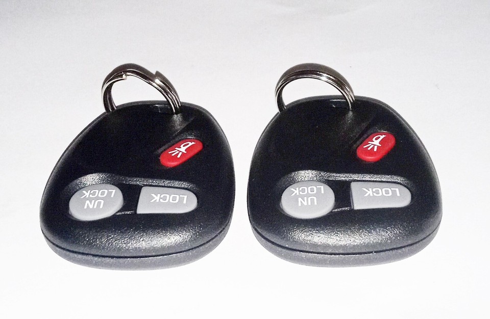 2 (TWO) GM CHEVY GMC KEYLESS REMOTES KEY FOBS ENTRY 15042968 FCC ID ...