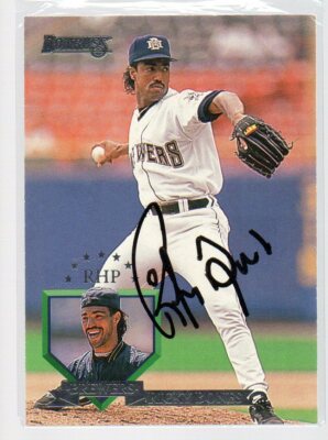 RICKY BONES MILWAUKEE BREWERS AUTOGRAPHED BASEBALL CARD | eBay