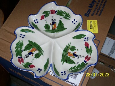 Blue Ridge China French Peasant 3 Compartment Snack Tray HTF Perfect | eBay