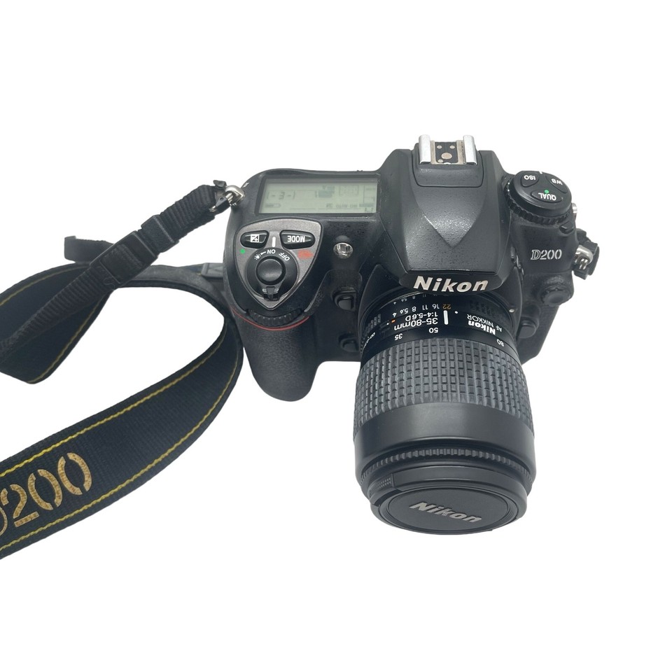 Nikon D200 10.2MP DX Digital SLR Camera w Nikon AF 35-80mm Lens | eBay