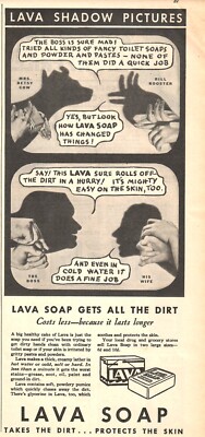 VINTAGE 1932 LAVA HAND SOAP SHADOW PUPPETS PRINT AD | eBay