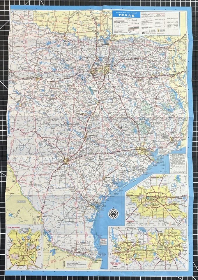 Lot of Various 80s - 90s Texas State and City Maps | eBay