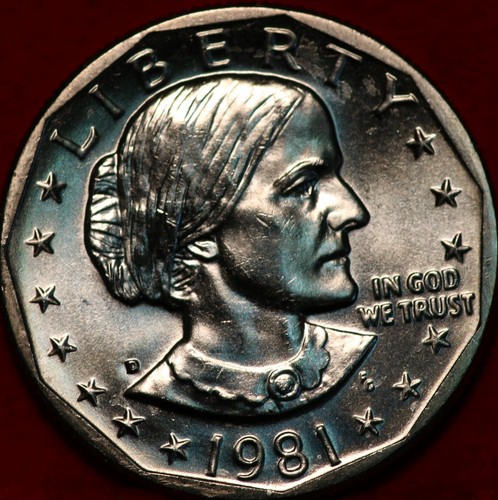 Uncirculated 1981-D Denver Susan B. Anthony Clad Dollar | eBay