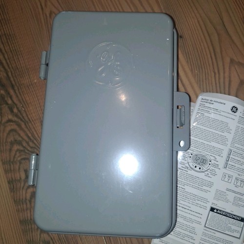 GE Heavy-Duty 7-Day Digital Metal Box Timer, Outdoor 7 Day 7 on/off per ...