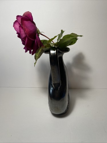 Dona Rosa Barro Negro Mexico Pottery Pitcher Pierced Vase Signed Clay 8 ...