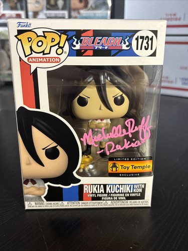 Funko Pop Bleach- Rukia Kuchiki with Kon 1731 Signed By Michelle Ruff ...