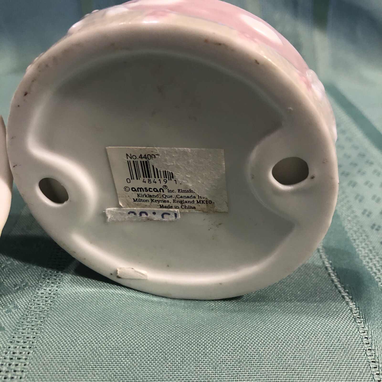 Vintage Little Bo Peep Ceramic Trinket Box Amscan Nursery Rhyme Baby ...