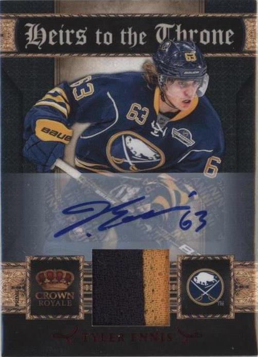 2011-12 Panini Crown Royale - Heirs to the Throne Materials Tyler Ennis ...