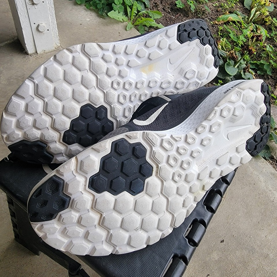 Nike Women’s FS Lite Run 3 807145-001 sz 7.5 Black White Running Shoes ...